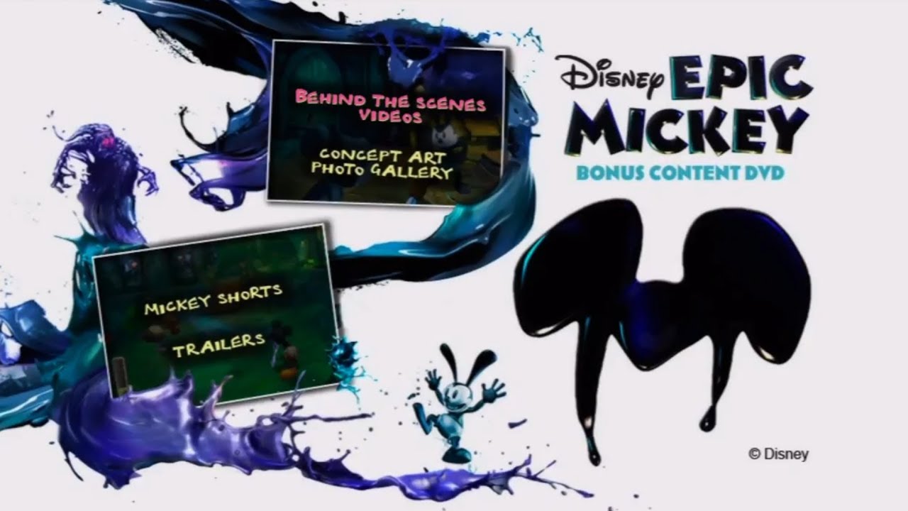 Epic Mickey Bonus Disc - Comparison (UK and American) - YouTube