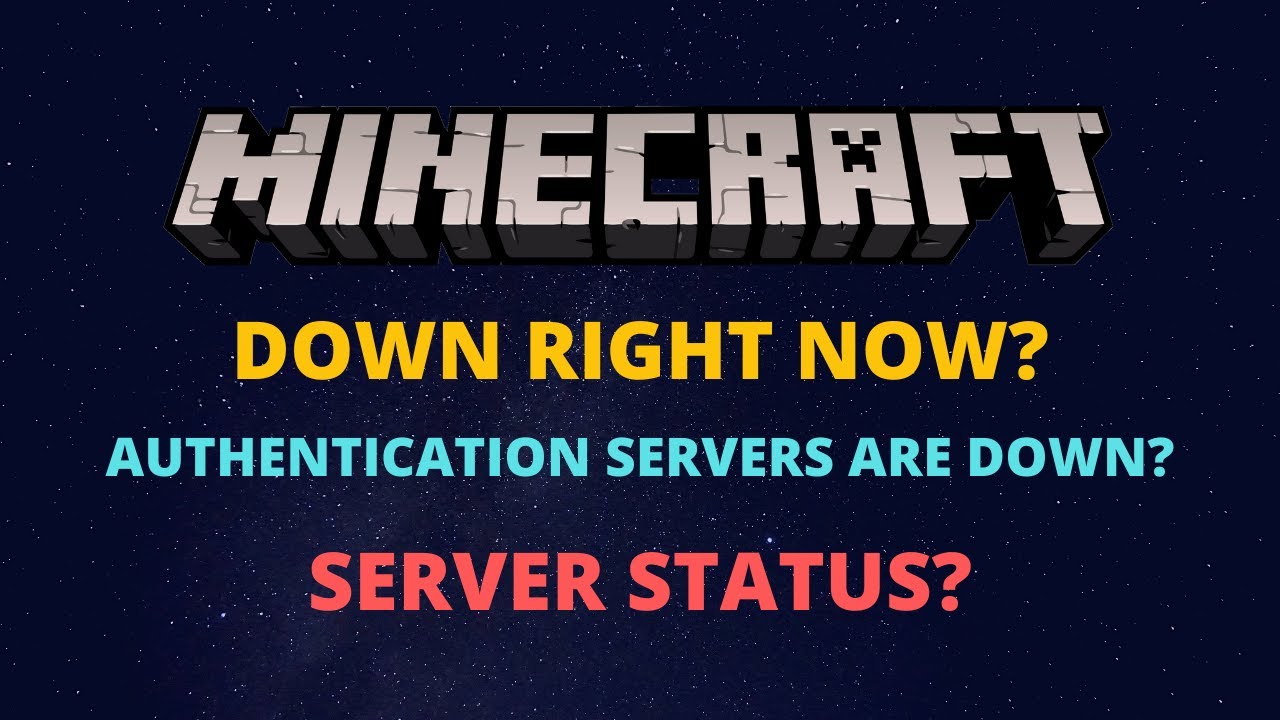 Minecraft Down - Minecraft Authentication Servers Are Down - Mojang ...