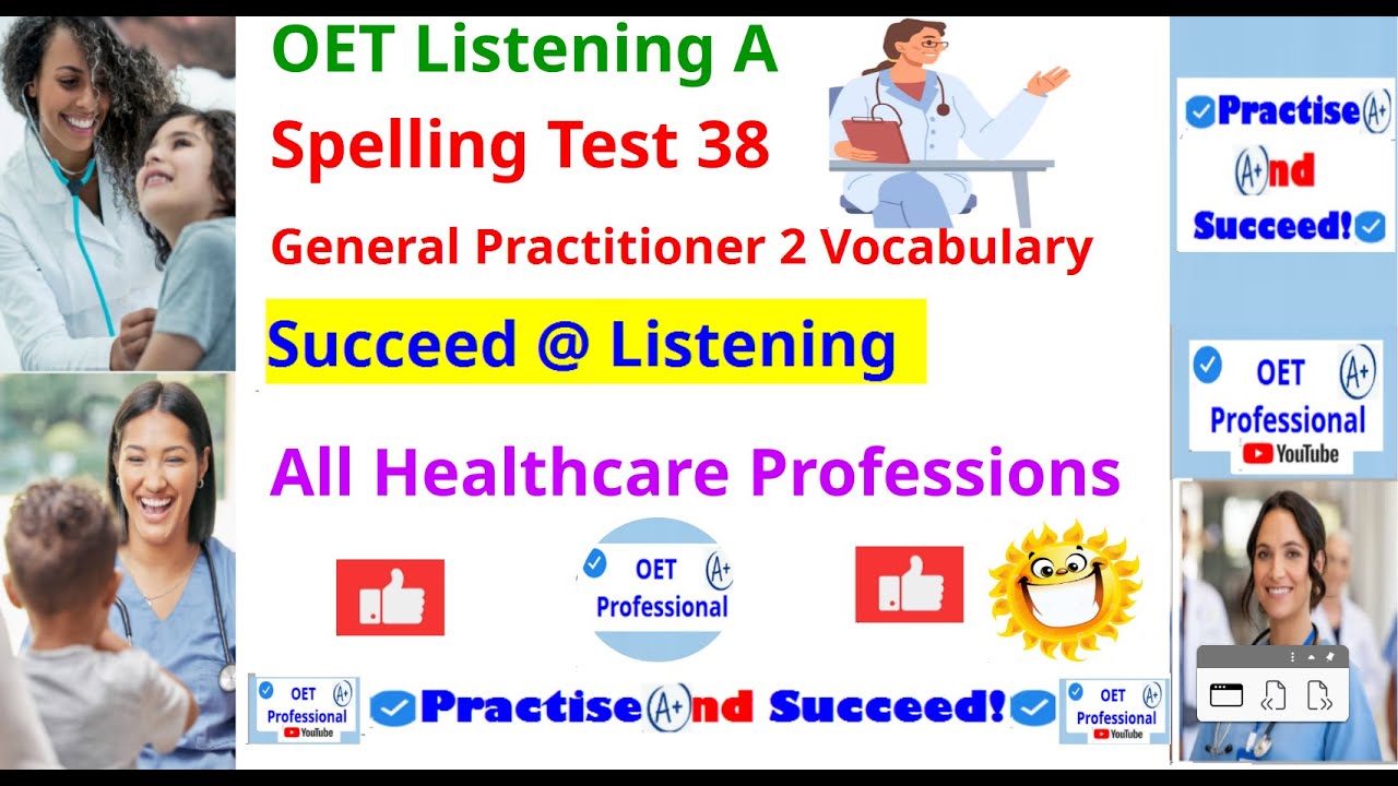 Spelling Test 38 General Practitioner 2. - YouTube