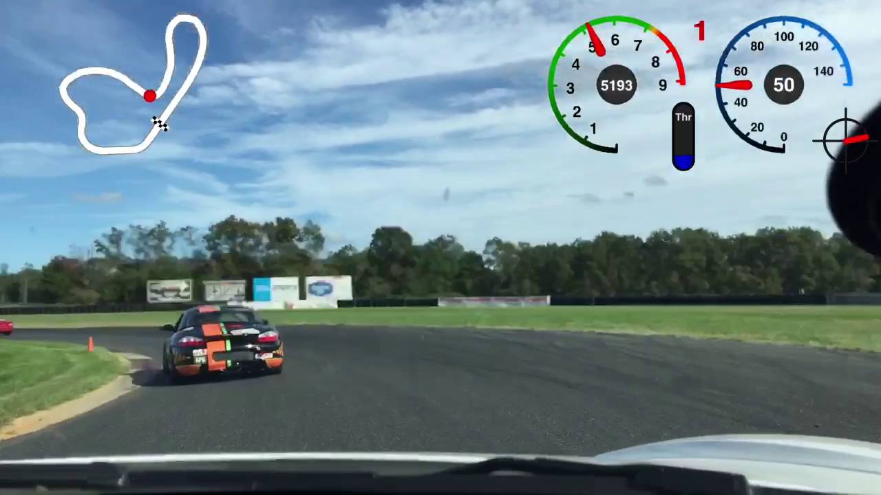 NJMP Lightning - action packed lap, including a "bump draft" - YouTube