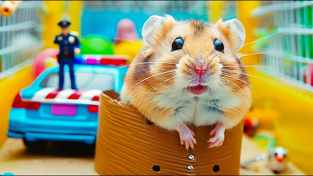 Hamster Ultimate Escape 🐾 Escapes the Police Prison Maze 🚔 Hamster Maze ...