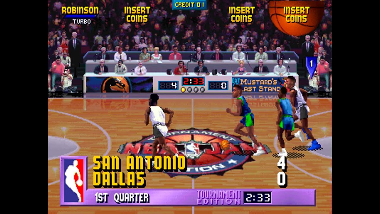 NBA Jam TE (rev 2.0 01/28/94) [MAME] [shortplay] - YouTube