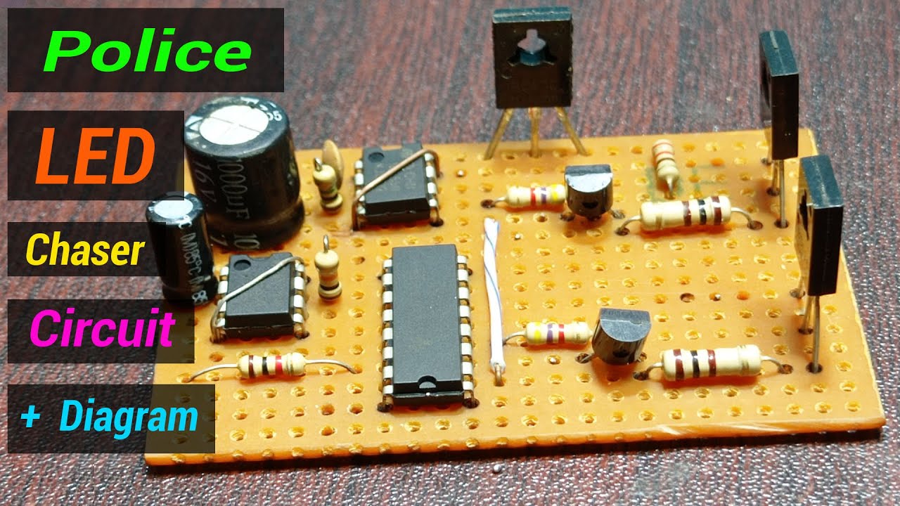 Police LED Flasher Circuit ,, And,,,( Diagram ). - YouTube