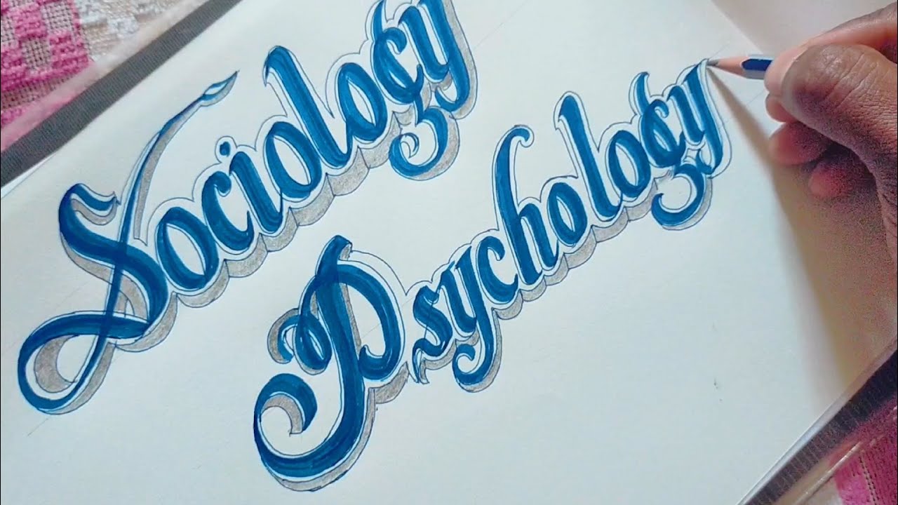 HOW TO WRITE THE WORD " PSYCHOLOGY" IN 3D STYLE|| 3D WRITINGS - YouTube