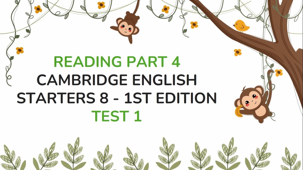 READING PART 4 | CAM 8 | TEST 1 1ST EDITION | WITH NEW WORDS & ANSWER ...