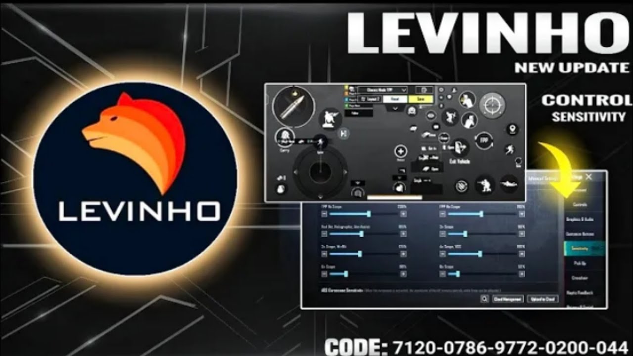 World BEST LEVINHO GAMING (2024) SENSITIVITY AND CONTROL CODE PUBG AND ...