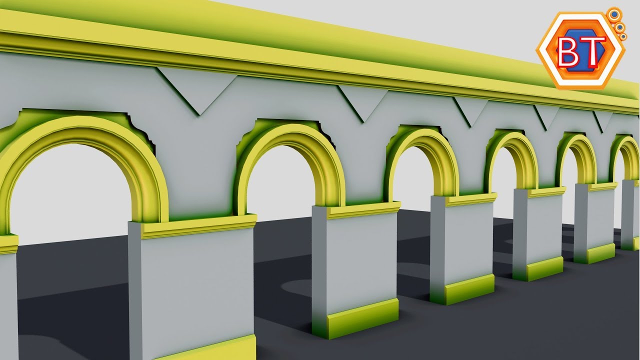Blender 2.83 | Modeling Beginner Tutorial | Arch Model - YouTube