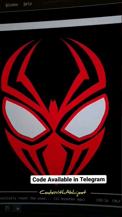 Spider man Graphics Design Using Python Programming Language Pythonturtle #spiderman # ...