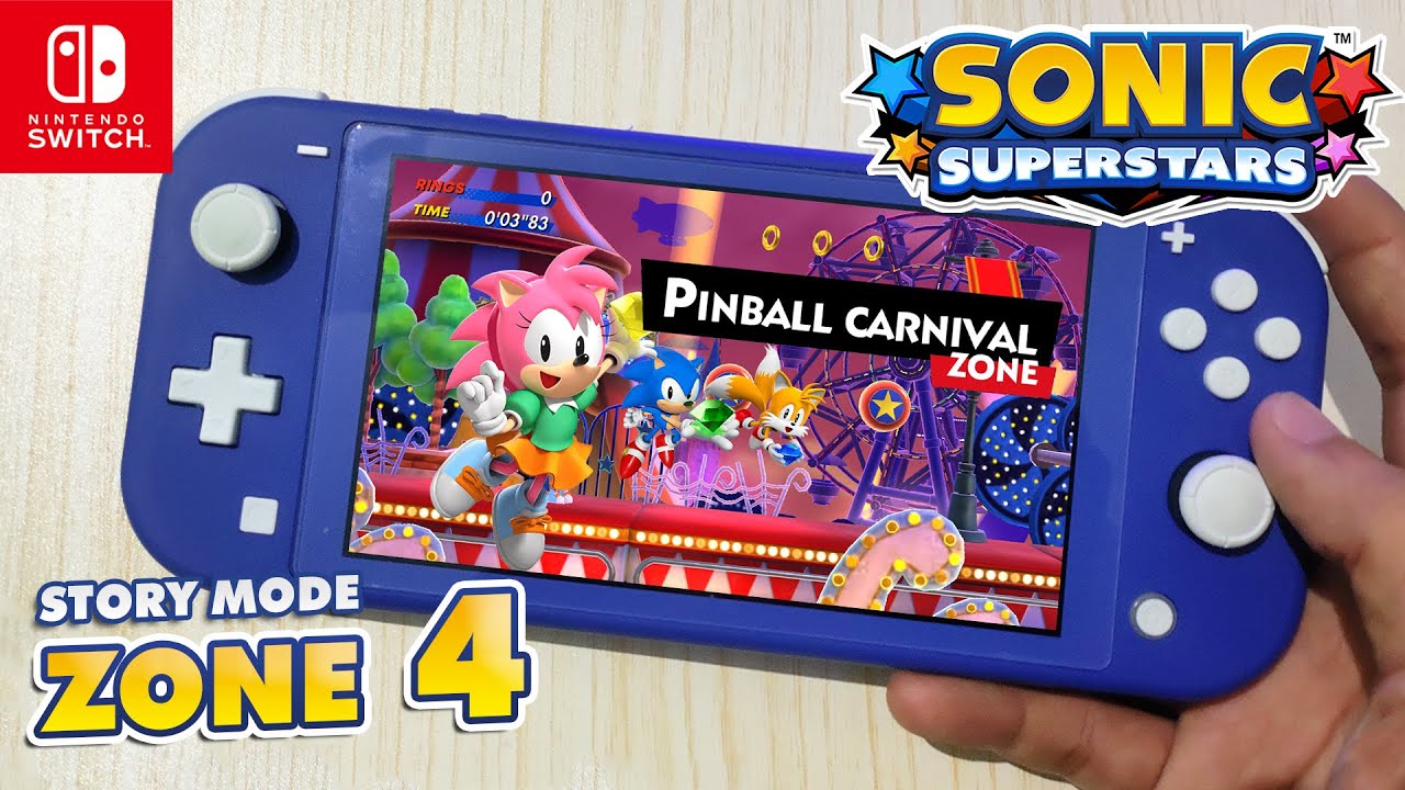 SONIC SUPERSTARS | Part 4 - Pinball Carnival Zone - Story Mode ...