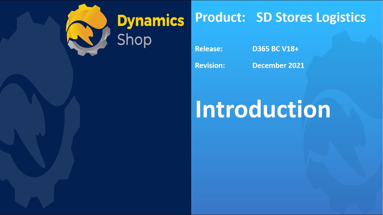 SD Stores Logistics - YouTube