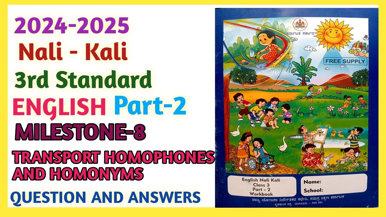 Class-3#Nali kali#English#part-2# Milestone-8#Transport#Full Notes ...