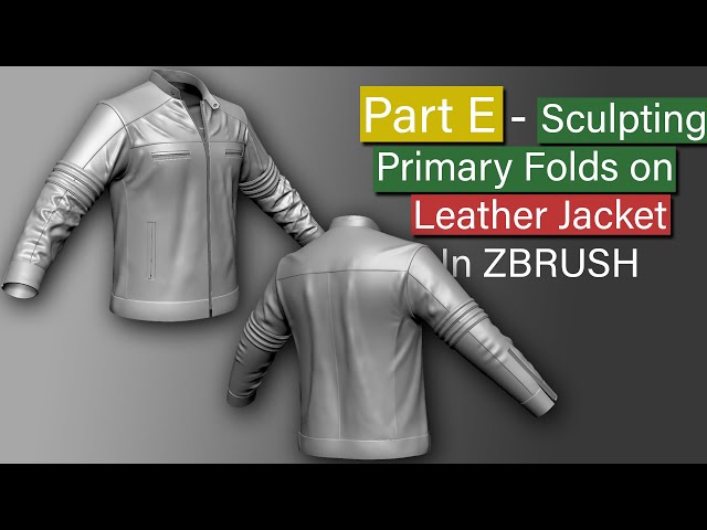 3d Scanned Model Of A Male Jacket Made For Zbrush