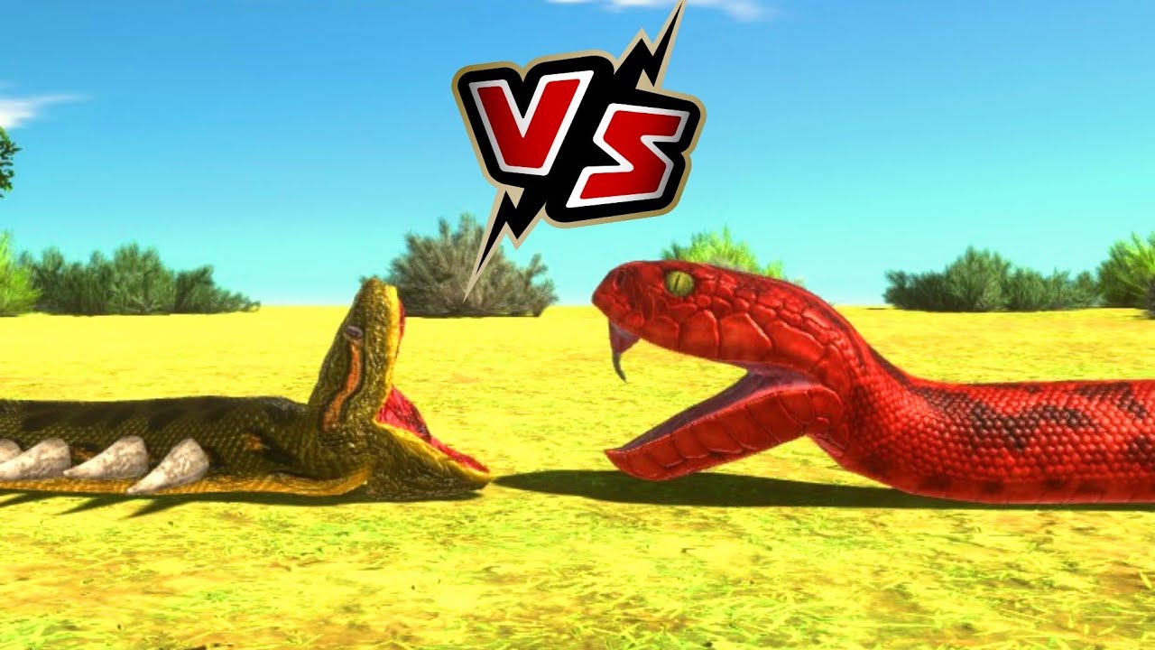 Green Anakonda Vs All Reptiles | Animal Revolt Battle Simulator - YouTube