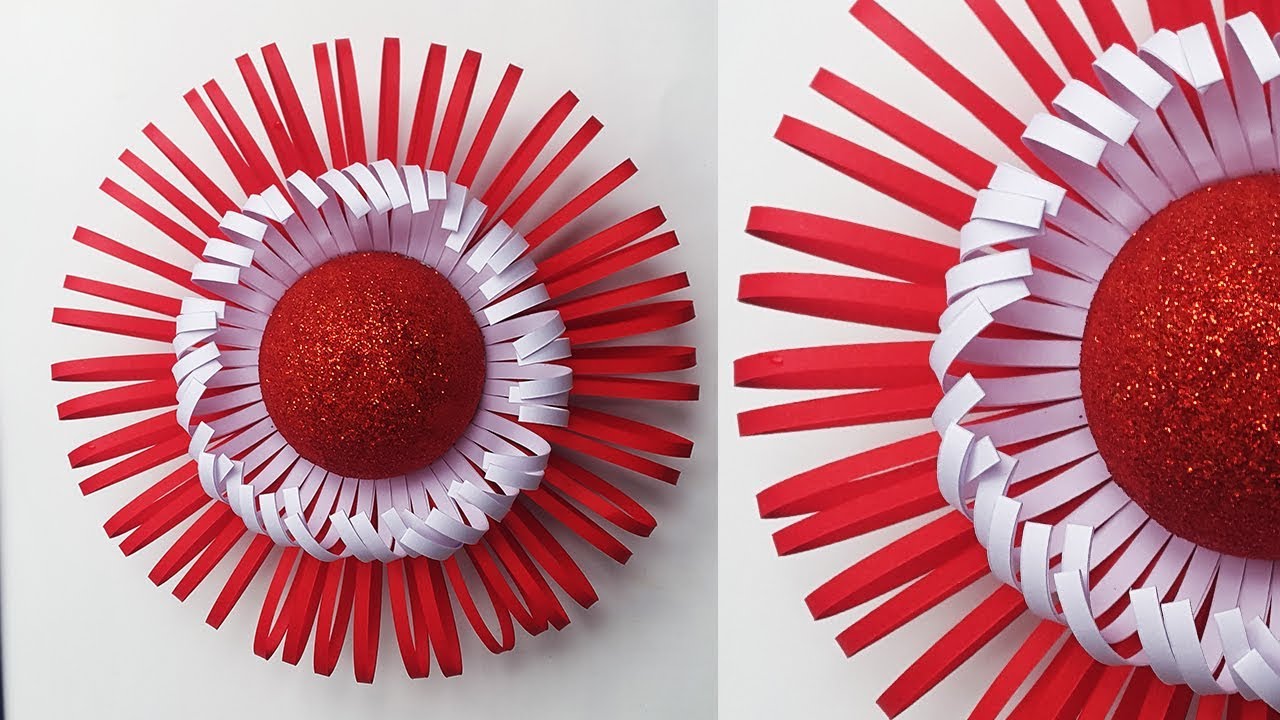 How to Make Fluffy Paper Flowers | DIY Paper Flower | Paper Craft - YouTube