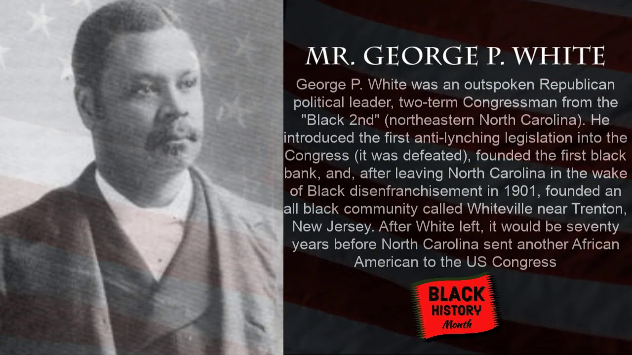 George P. White - Black History - YouTube