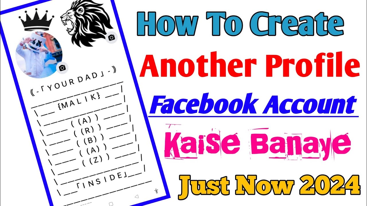 How To Create Another Profile Facebook Account 2024 || Stylish Name ...