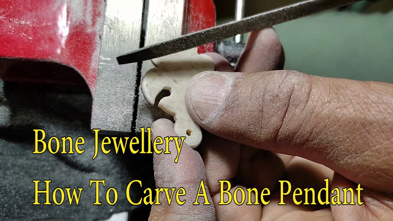 Homemade Bone Pendant Bone Jewellery - YouTube