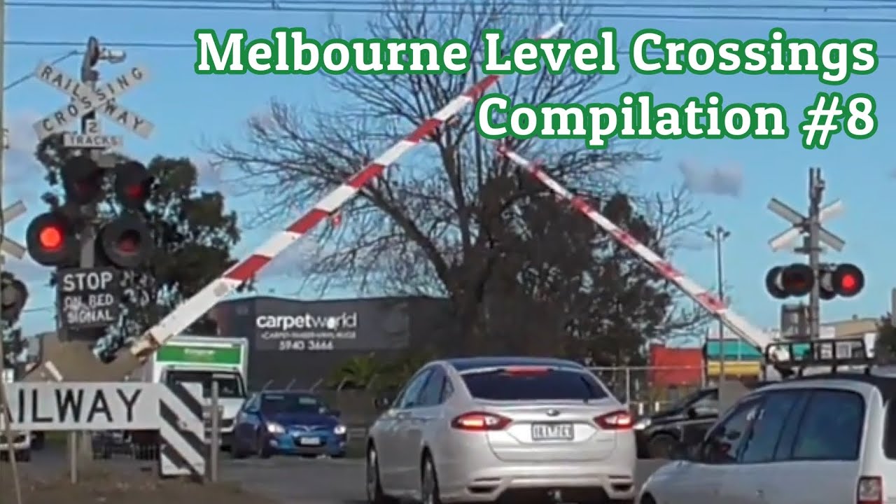 Melbourne Level Crossings Compilation #8 - YouTube