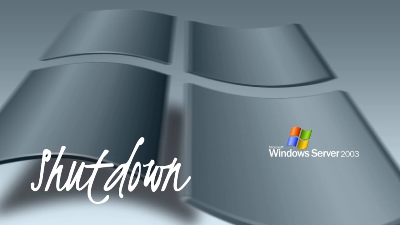 Windows Server 2003 Startup and Shutdown - YouTube