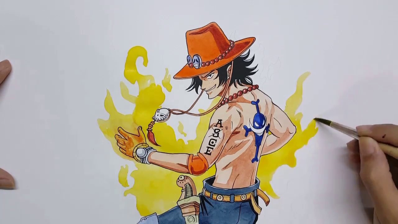 Drawing Portgas D. Ace - One Piece - YouTube