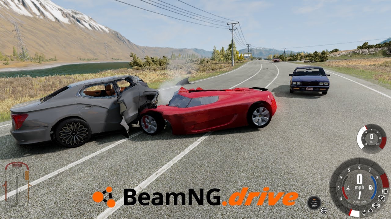 BeamNG Drive - High Speed Car Crashes #15 - YouTube