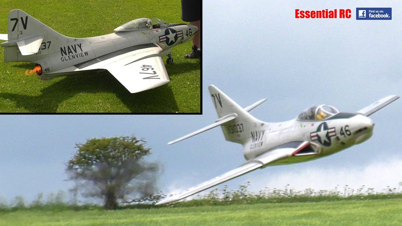 RC Airworld COUGAR F9F turbine jet [*UltraHD and 4K*] - YouTube
