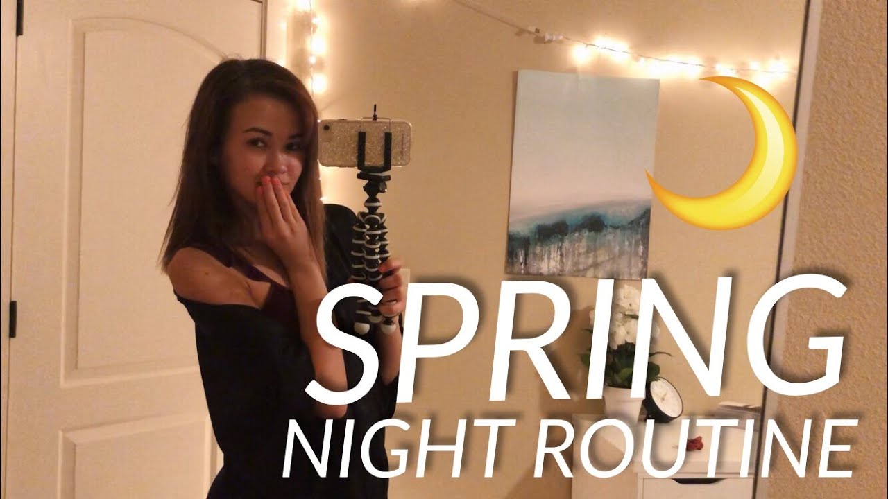MY SPRING NIGHT ROUTINE 2019 | GET UNREADY WITH ME - YouTube