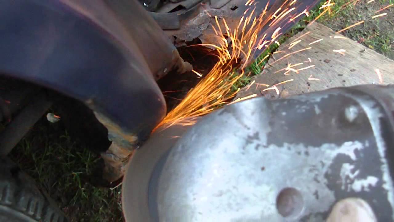 Diy Large Rust Hole Repair on your Auto Part 1 (Prep) - YouTube