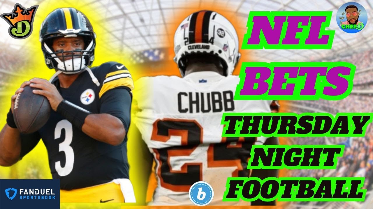 NFL BETS THURSDAY NIGHT FOOTBALL STEELERS VS BROWNS | CHEF D | - YouTube
