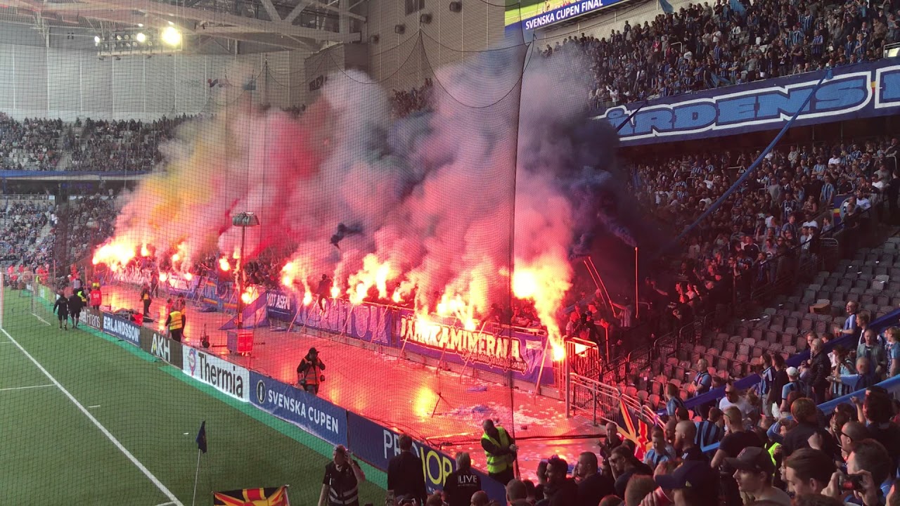 DIF-MFF Cupfinal 2018, Pyro - YouTube