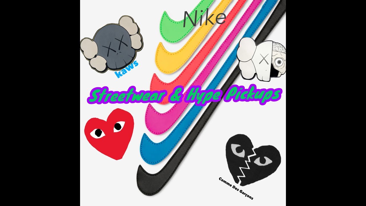 STREETWEAR & HYPE PICKUPS UNBOXING ( KAWS + PHARRELL WILLIAMS + COMME ...