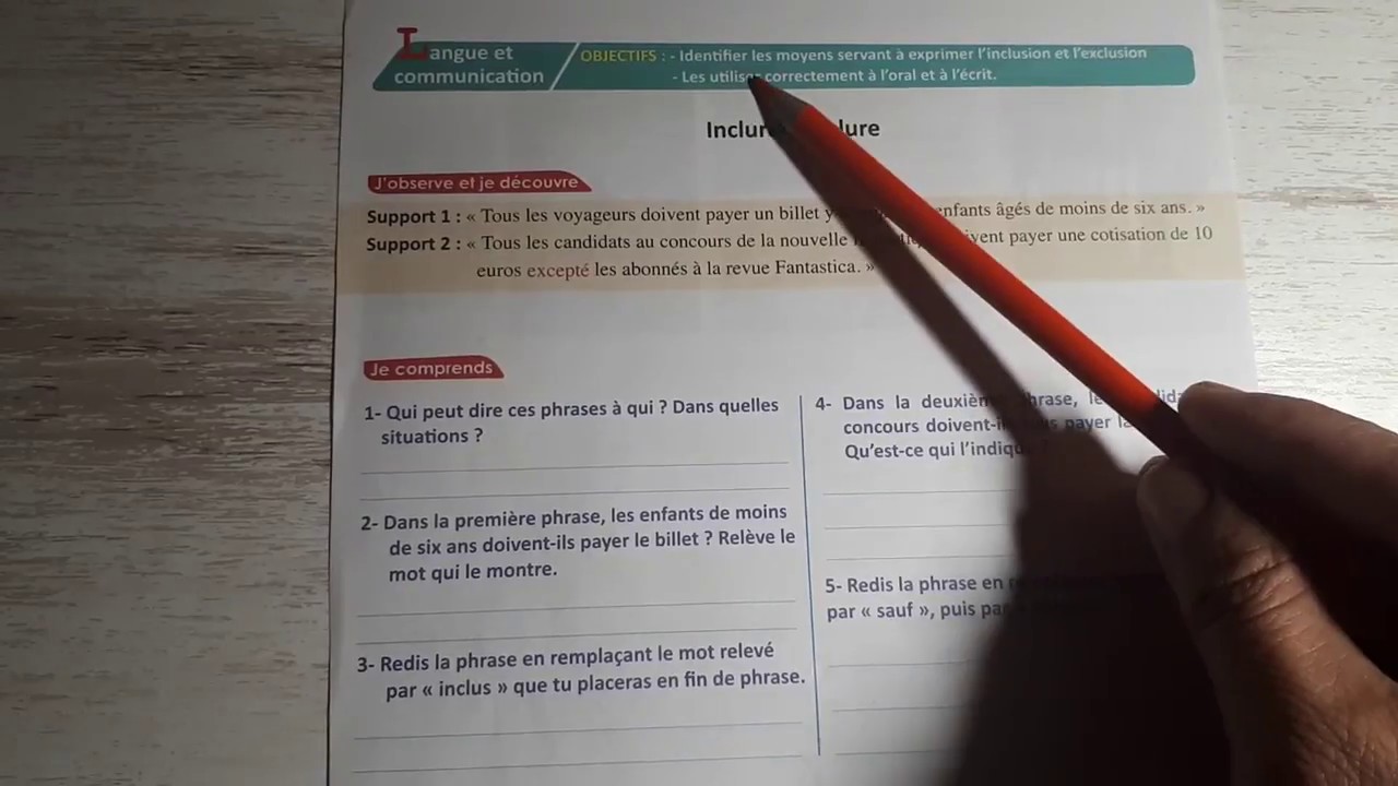 🔴 Inclure Exclure 🖍 - YouTube