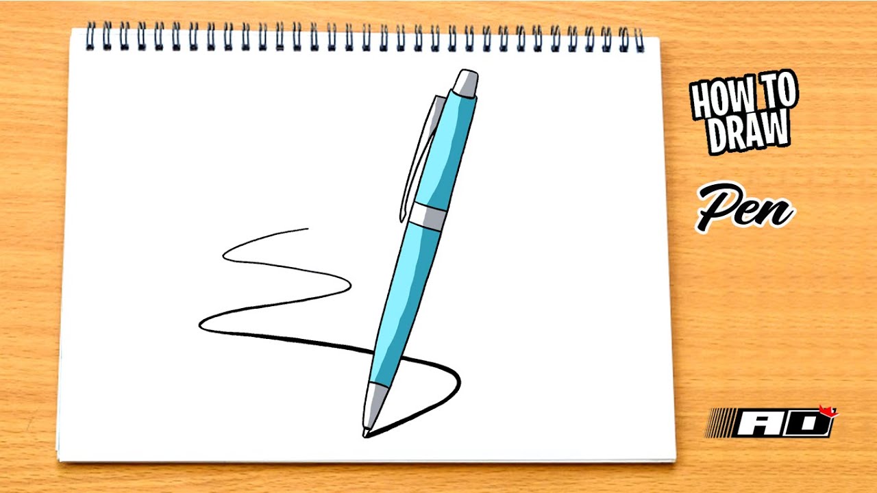 How to draw a Pen - YouTube