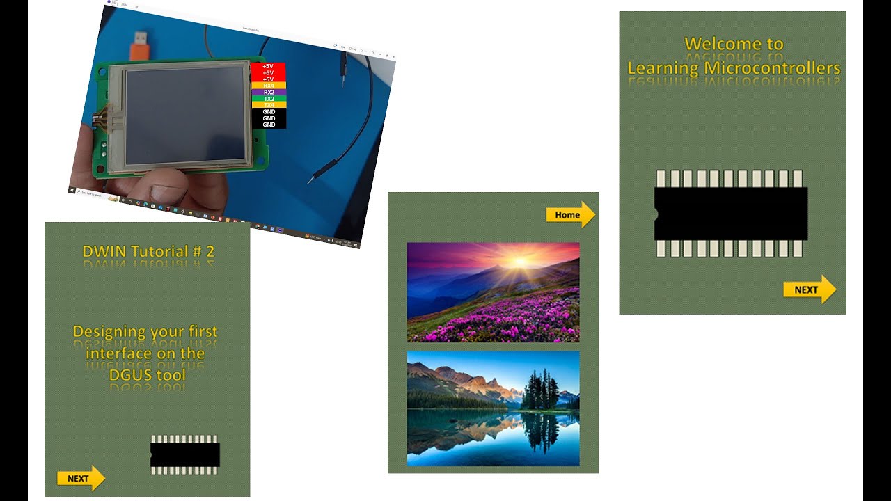 Use DGUS tool to Design and transfer first firmware to DWIN touch screen. - YouTube