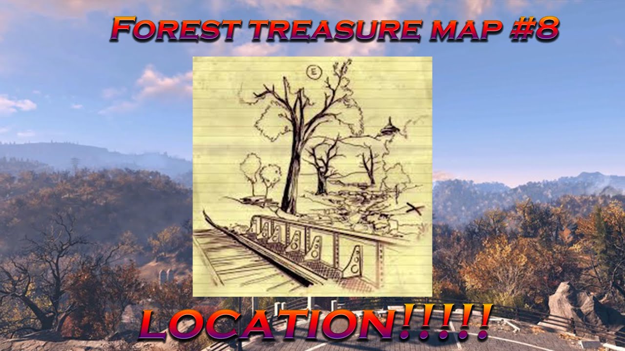 Fallout 76 Forest Treasure Map #8 LOCATION - YouTube