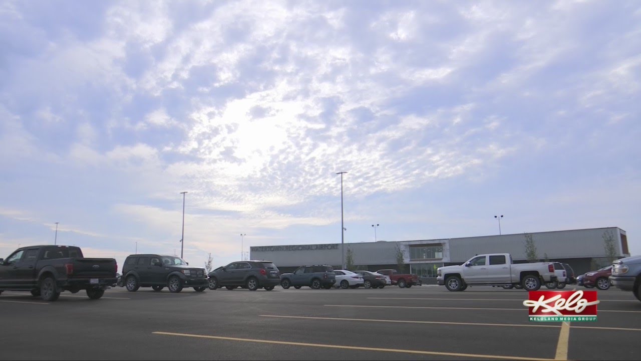 Flights taking off from new Watertown terminal - YouTube