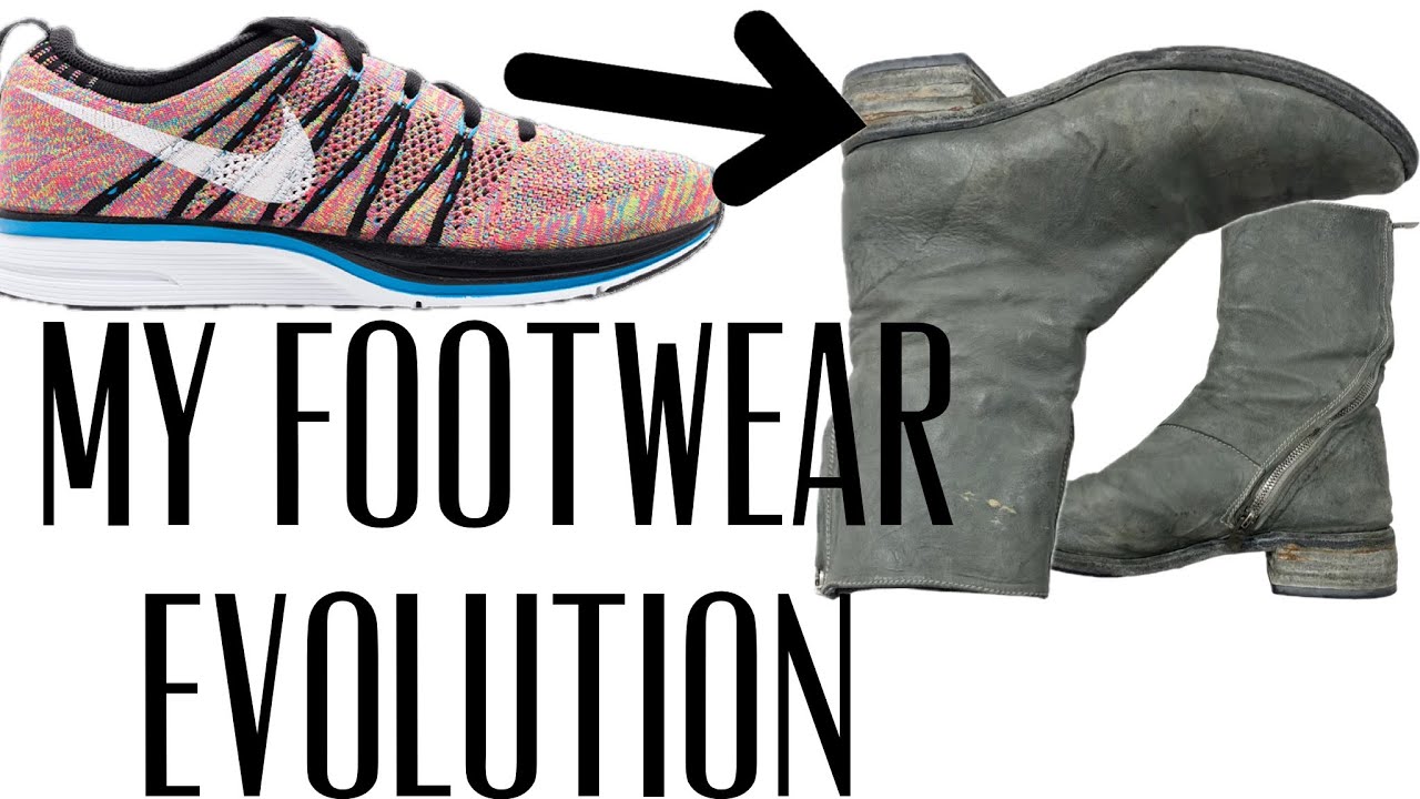 my style progression through shoes - YouTube