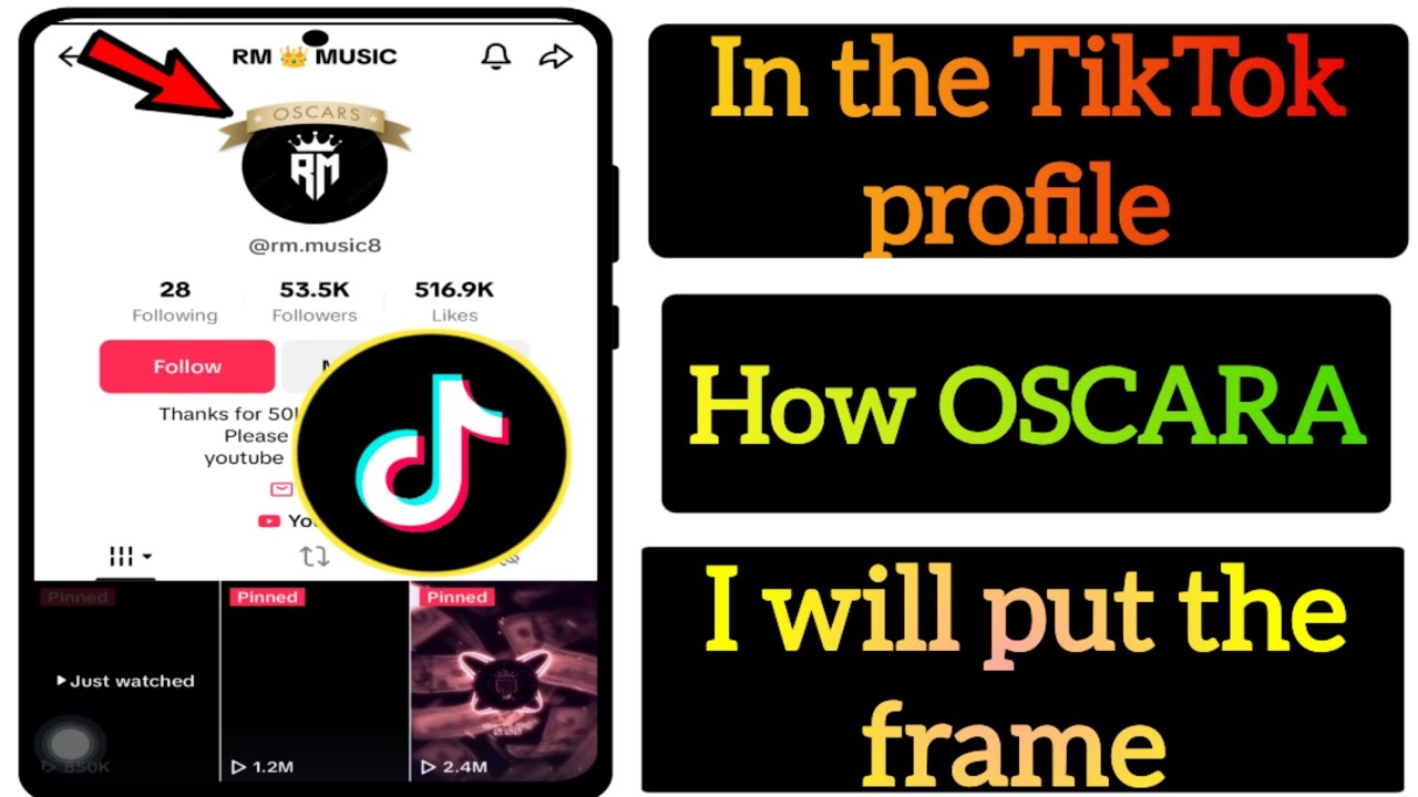 Tiktok Oscars Movie Frame how to Tiktok New Update 2024 | Tiktok New Profile Frame - YouTube