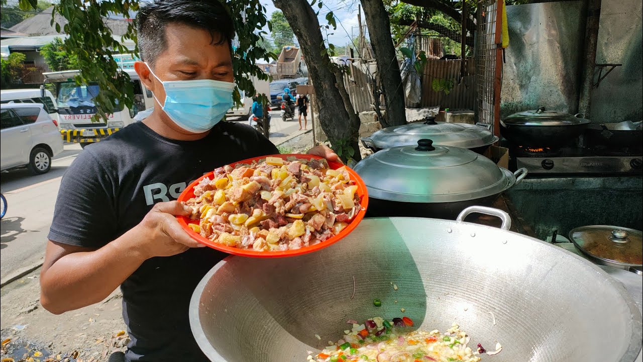 20kg lansio beef skin egg roadside (philippines street food) - YouTube