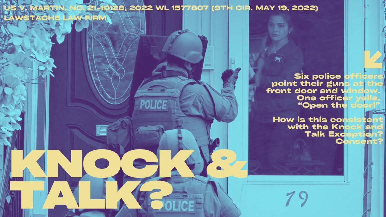 6 Police Officers Point Guns at the Apartment Door and Window. Yell ...