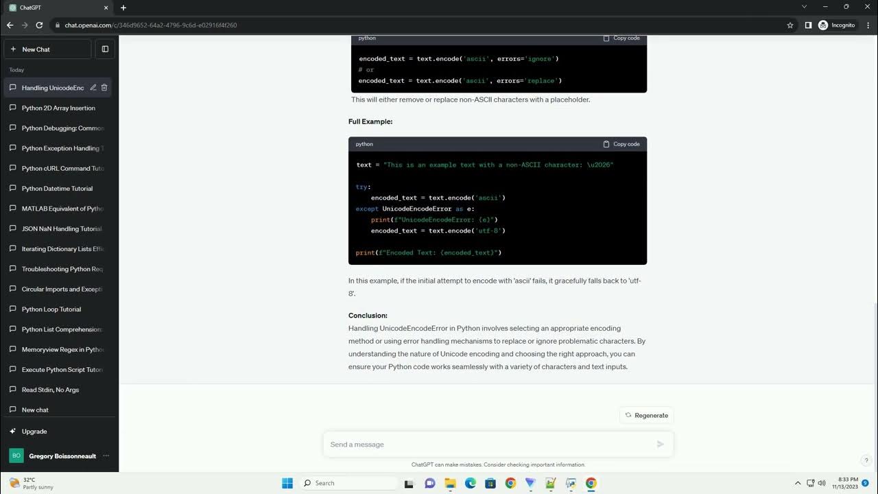 Python Error UnicodeEncodeError ascii codec can t encode character u u2026 - YouTube