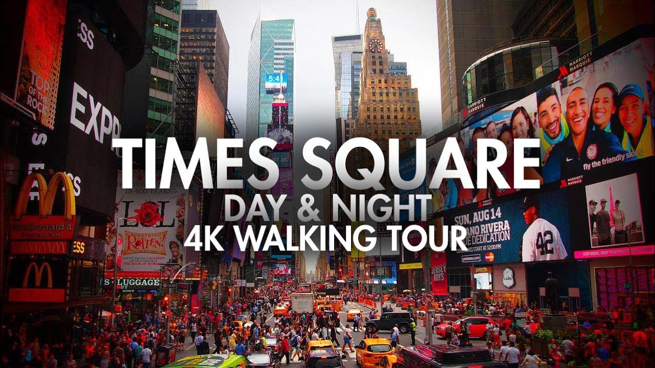 TIMES SQUARE | DAY & NIGHT | 4K WALKING TOUR NEW YORK CITY - YouTube