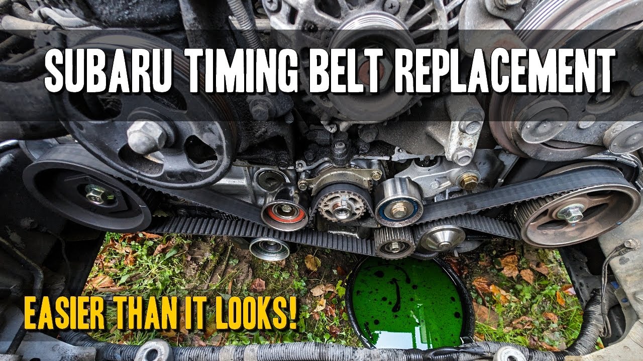 How to Change a Subaru SOHC Timing Belt (EJ20 Engine) STEP BY STEP ...