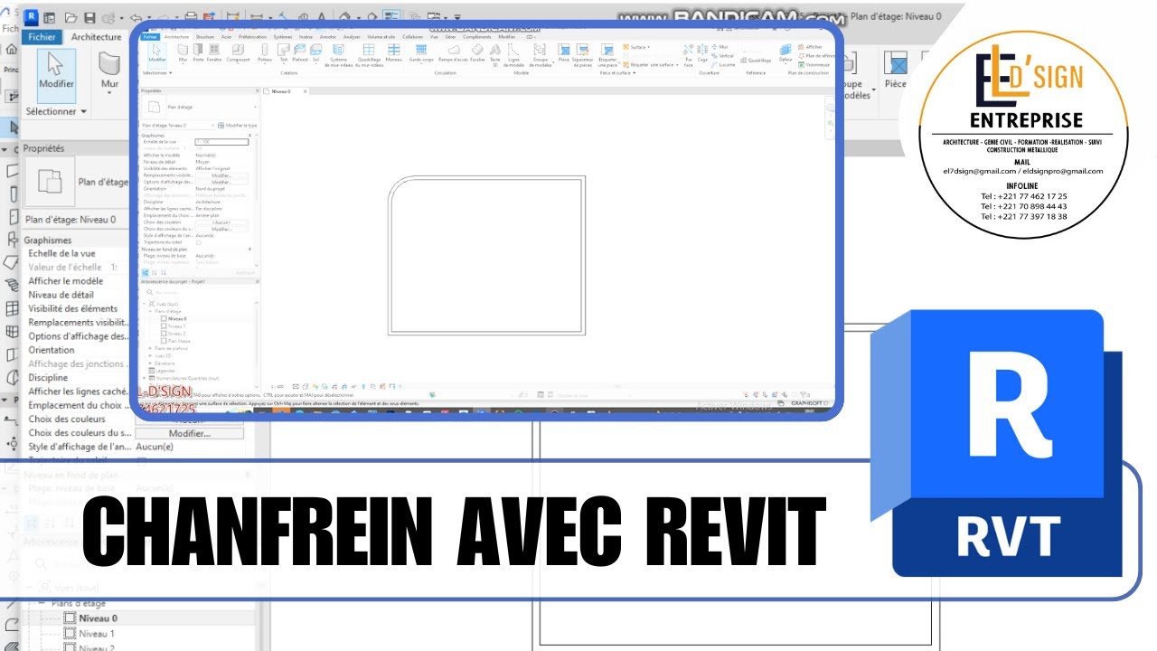 Chanfrein ET congé AVEC REVIT - YouTube