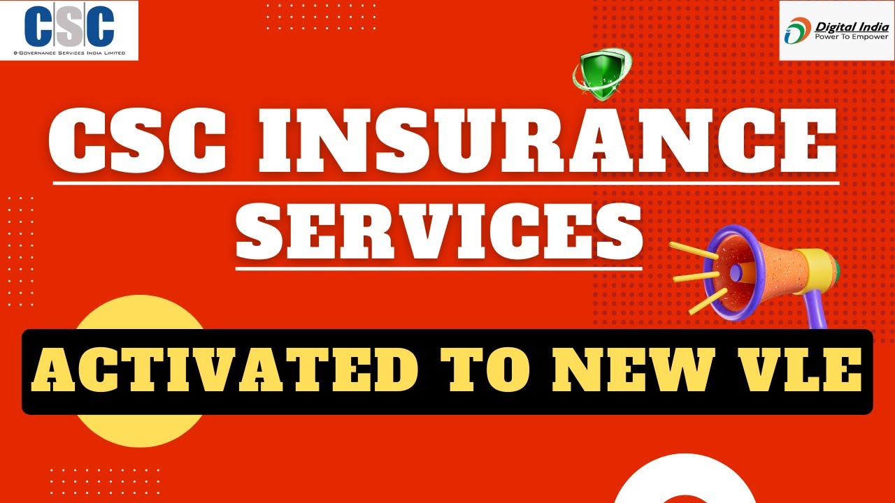 NEW CSC VLE Insurance Service Kaise Activate Karein || CSC INS || CSC ...