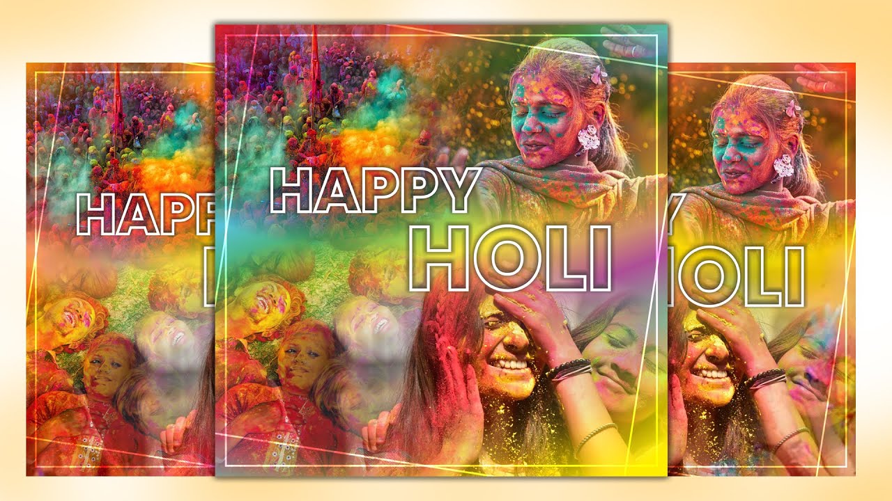 Happy Holi | How to Design a Holi Poster in CorelDRAW | Step-by-Step ...