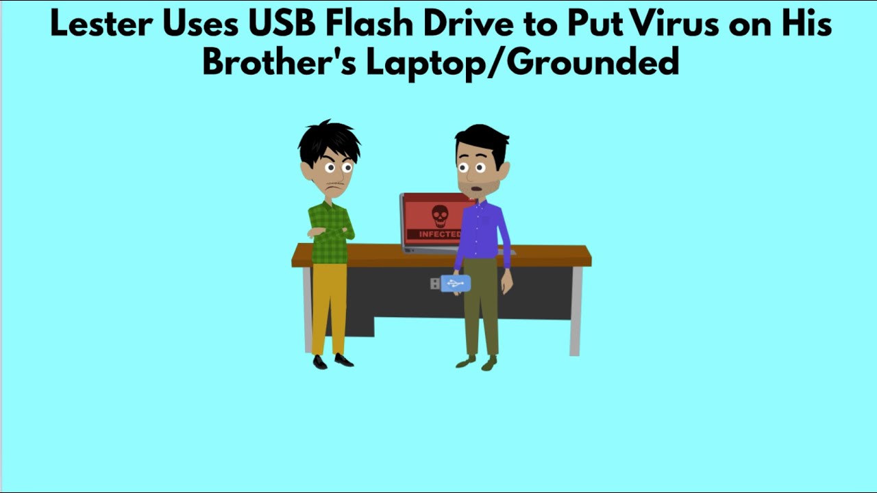 Lester Uses USB Flash Drive to Put Virus on His Brother Laptop/Grounded ...