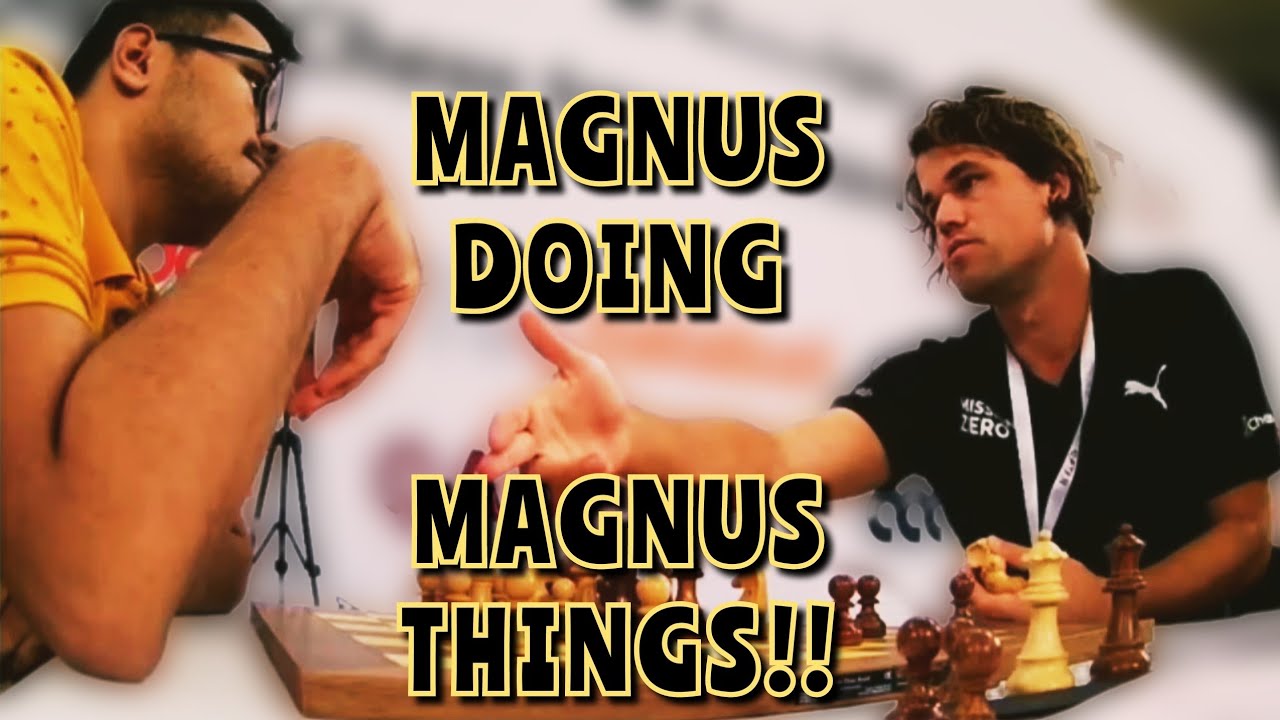 MAGNUS DOING MAGNUS THINGS AT QATAR MASTERS - YouTube