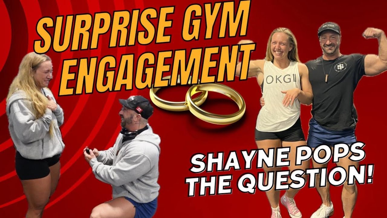 SURPRISE GYM ENGAGEMENT! - YouTube