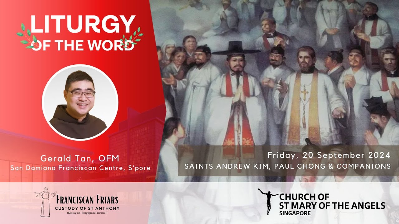 Liturgy of the Word - Living Our Vocation - Friar Gerald Tan - 20 ...